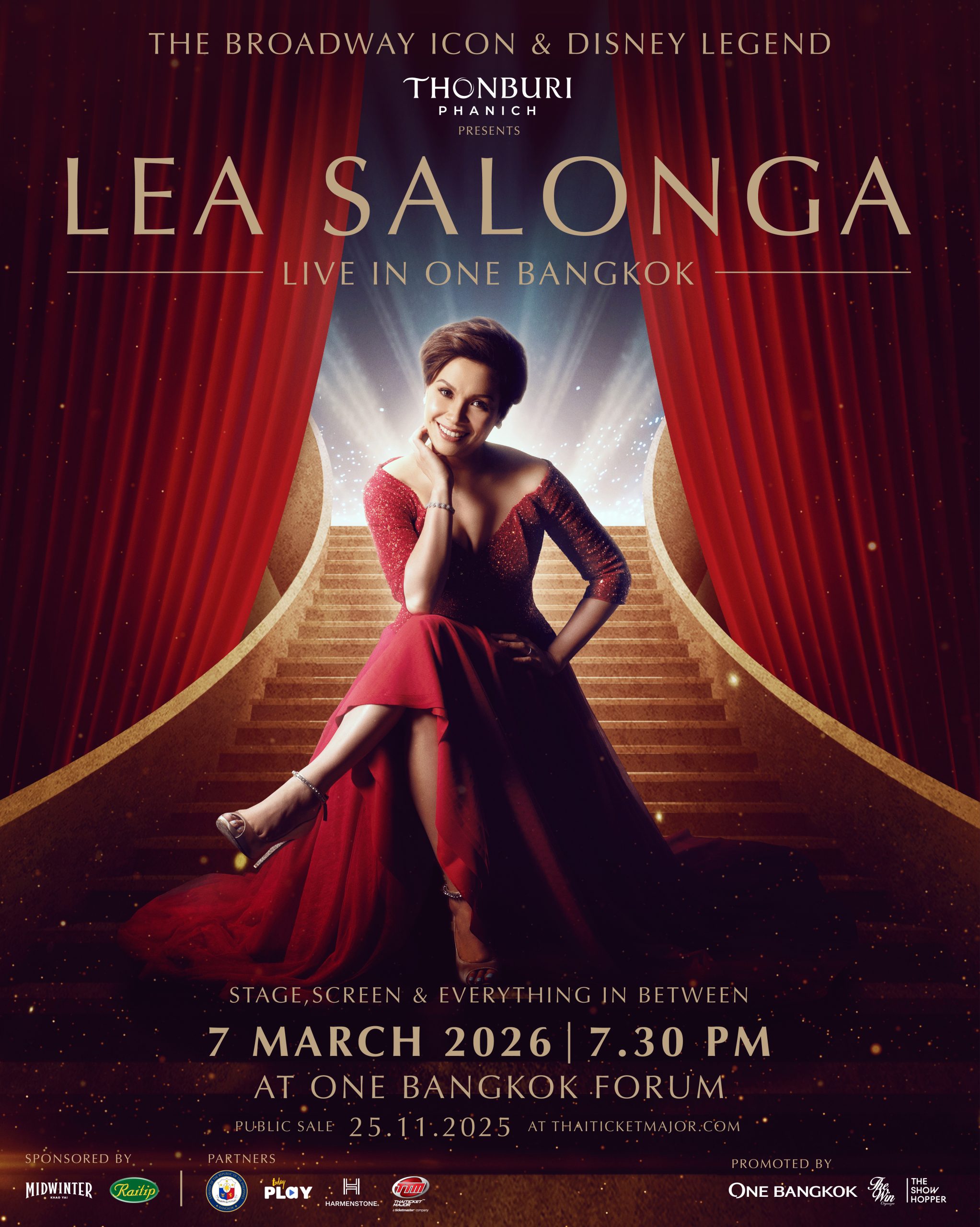 LEA SALONGA เตรียมเปิดคอนเสิร์ตที่ไทย สร้างปรากฎการณ์ใหม่ในรอบ 15 ปี พบ ...